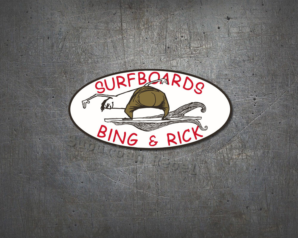 Bing & Rick Surfboards Aufkleber - Sticker Kustom Oldschool Hot Rod ...