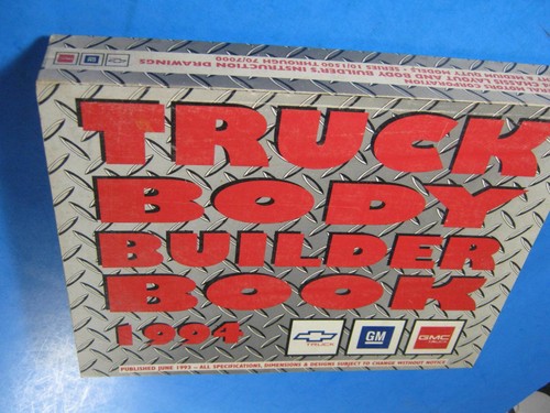 1994 GMC Chevy Truck Body Builder Book Manual