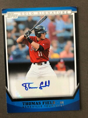 Colorado Rockies THOMAS FIELD autographed 2011 Topps - Ashville ...