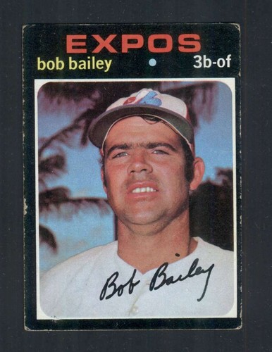1971 Topps #157 Bob Bailey G-GVG Expos 92733 | eBay
