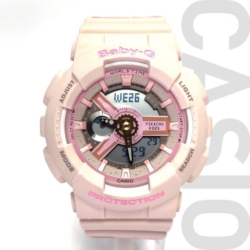 Casio Baby-G Pikachu Collab BA-110PKC-4AJR Quartz Used From Japan | eBay