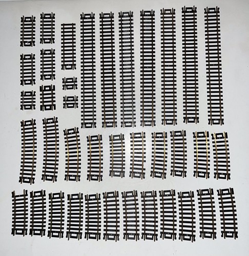 32 Pcs Atlas & 6 PCs Tyco HO Scale Train Track Sizes 1” to 9” Straight ...