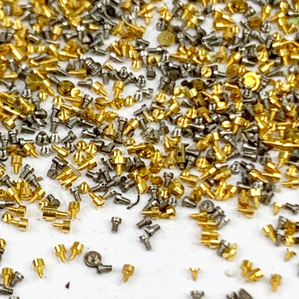 300 TINY Watch Screws Gold Silver Part Watchmaker Repair Job Lot Wrist ...