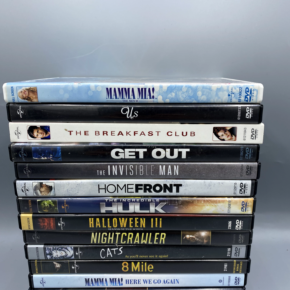 Bundle Lot of 16 Universal Studio Action, Comedy, Horror Family DVD ...