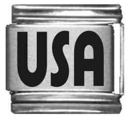 Clearly Charming USA Laser Italian Charm | eBay