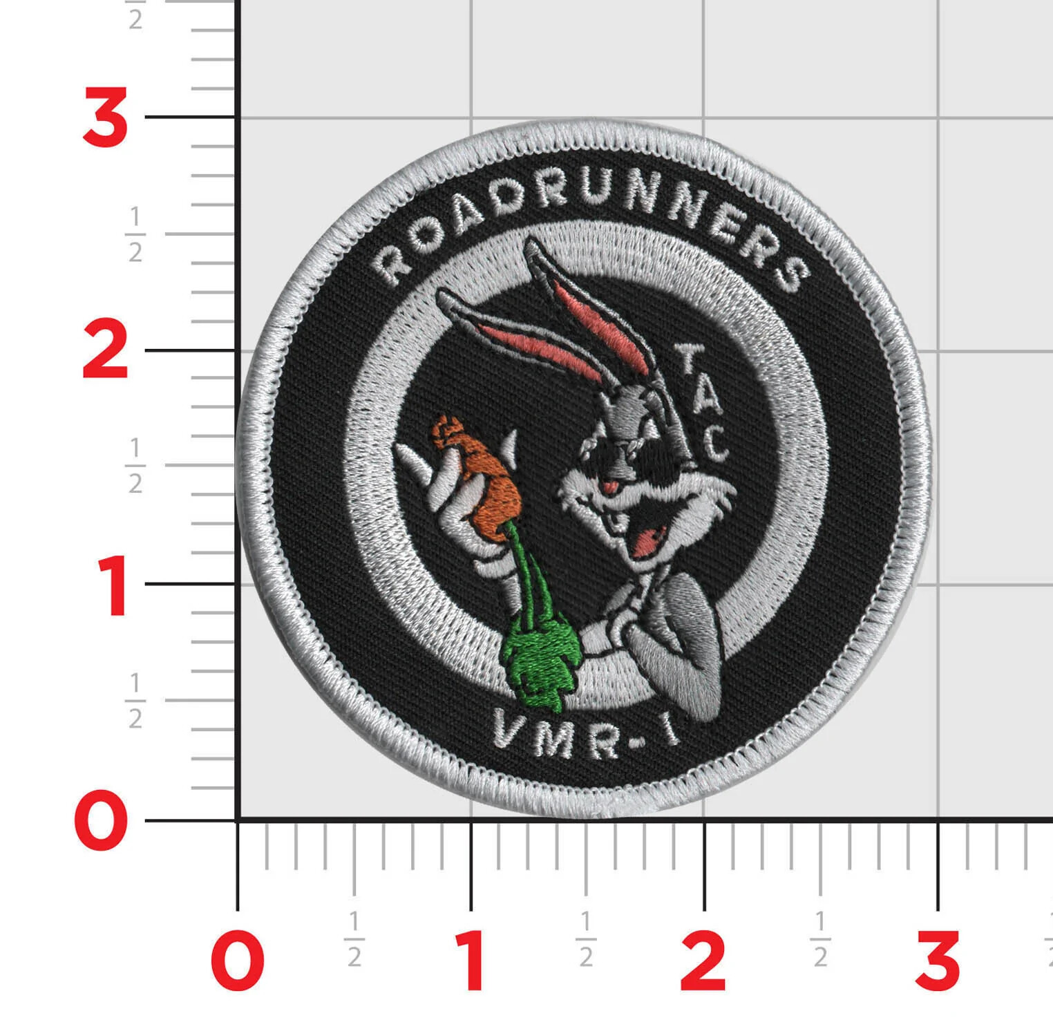 MARINE CORPS VMR-1 ROADRUNNERS HOOK & LOOP BUGS BUNNY EMBROIDERED PATCH ...