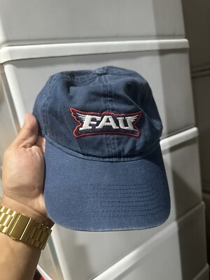 FAU Florida Atlantic Owls Adidas Strapback Hat Cap Curved Bill ...