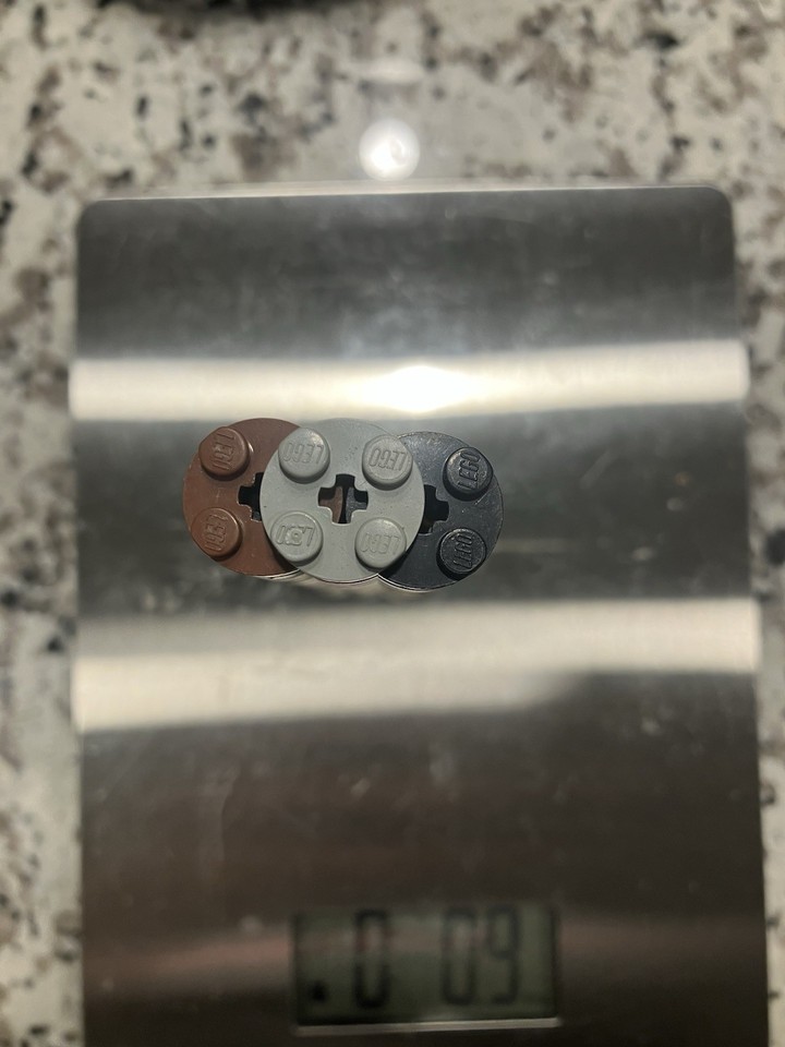 LEGO 60+ 2x2 Round Plates with Axle Hole Building Blocks Bricks Bulk ...