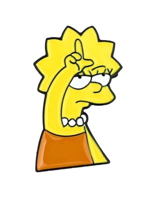 The Simpsons - Lisa "L" is for Loser Enamel Lapel Tie Backpack ...