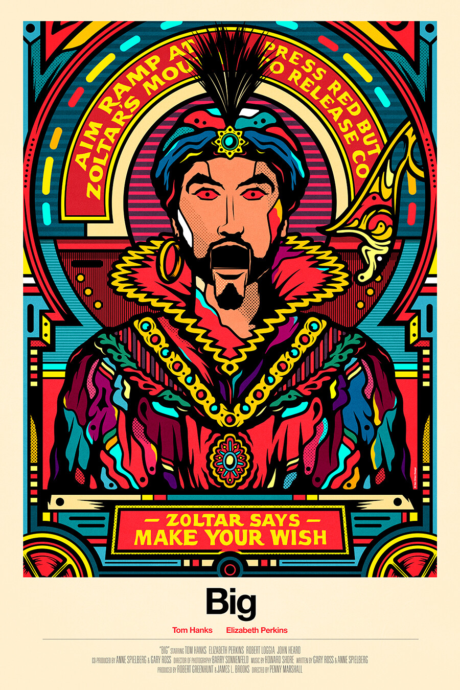 1988 BIG Zoltar Fortune Teller Print Josh Baskin Tom Hanks 💥🔮💥 | eBay