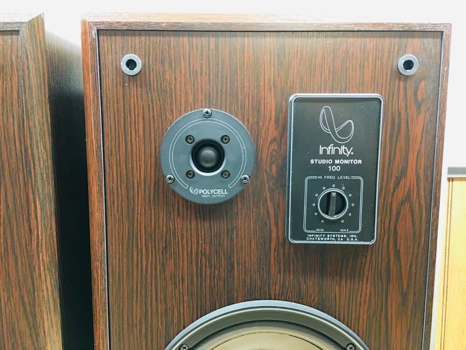 Infinity SM-100 Studio Monitor speakers - Tested/Working. Woofers re ...