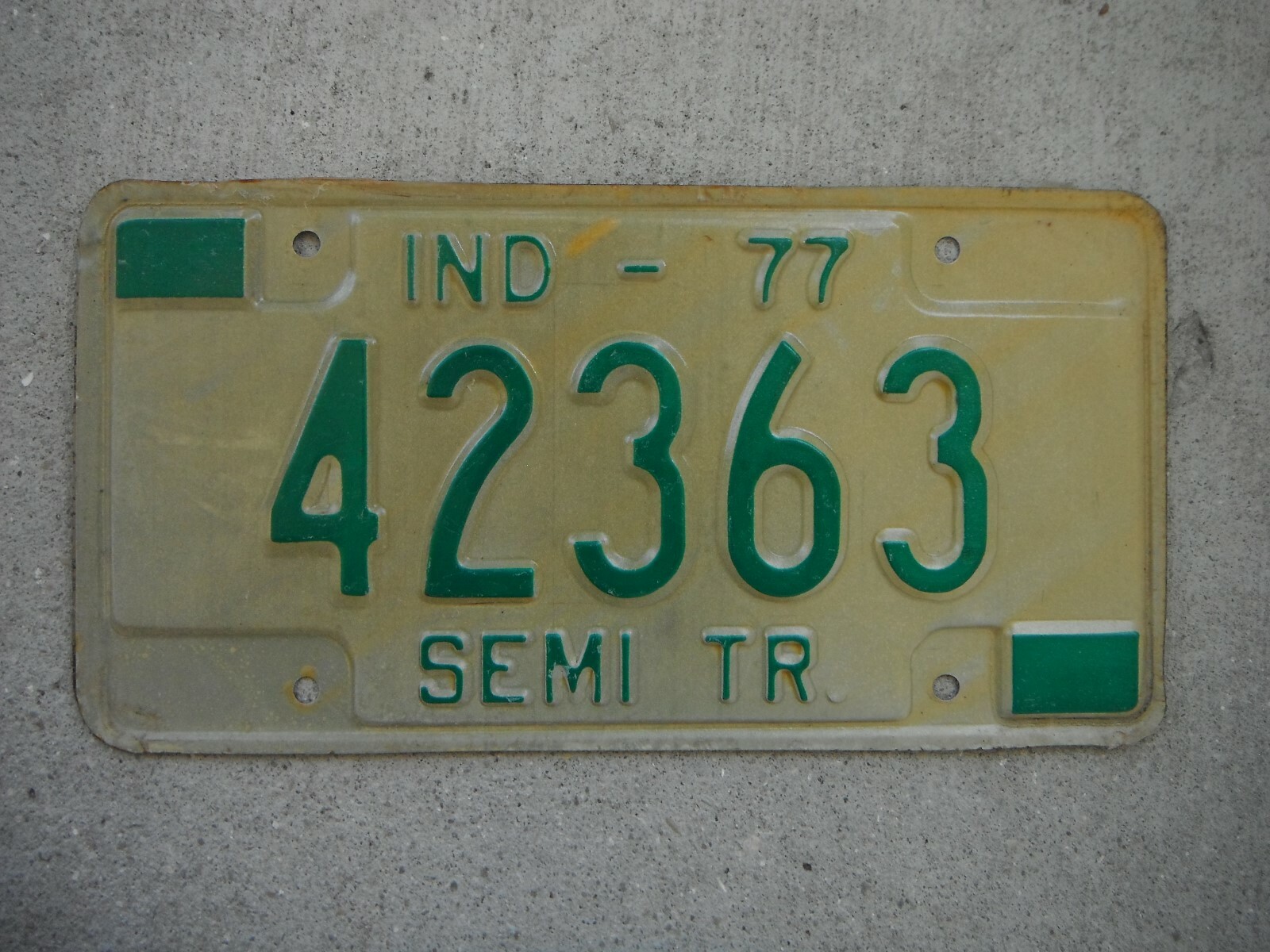 1977 Indiana Semi Trailer License Plate Tag | eBay