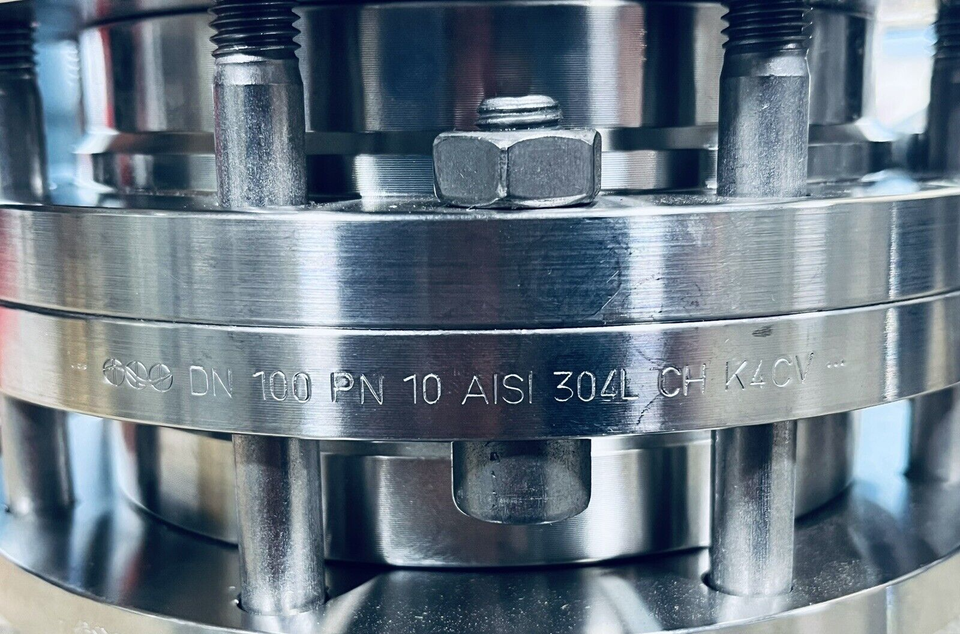 UNUSED KIESELMANN 4200.100.000 SPRING TENSION BUTTERFLY VALVE 100mm ...