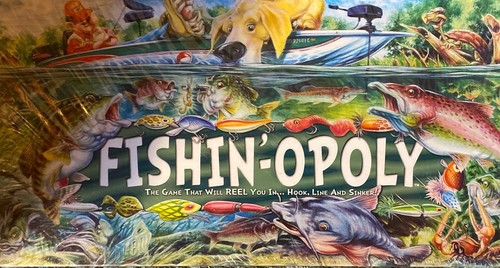 Fishin'-Opoly Fishing Monopoly Board Game NEW Late For The Sky | eBay