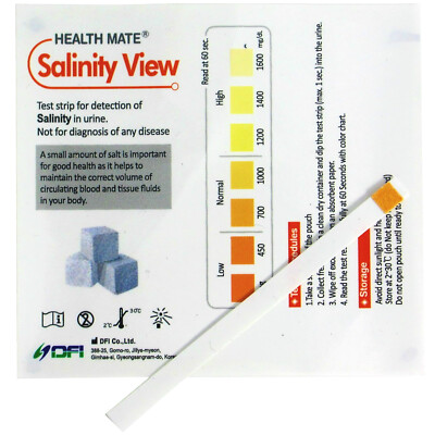 5 x Salinity Tester Kit Urine Salt Testing Strips | eBay
