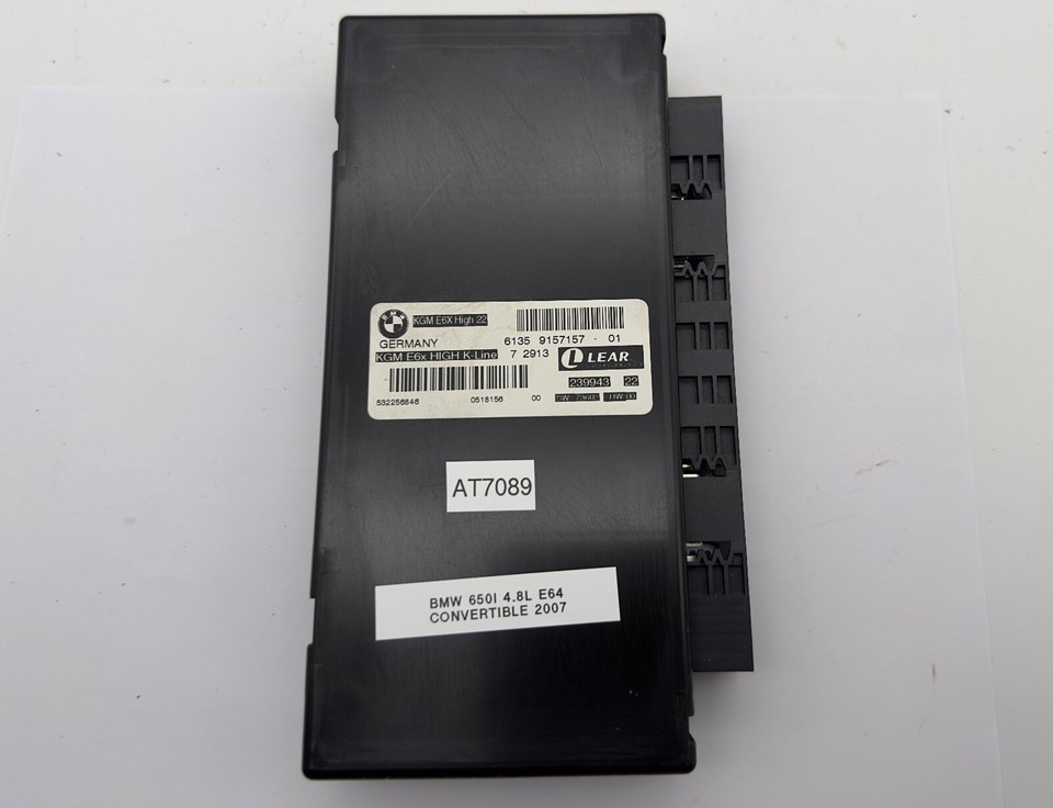 OEM 04-10 BMW 650i 525i 550i E64 M5 M6 Convertible Gateway Body Control ...