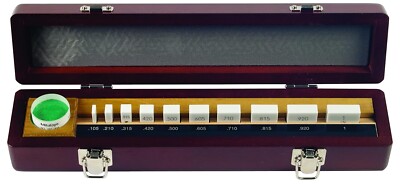11 Pcs Mitutoyo Ceramic Micrometer Inspection Calibration Gage Block ...