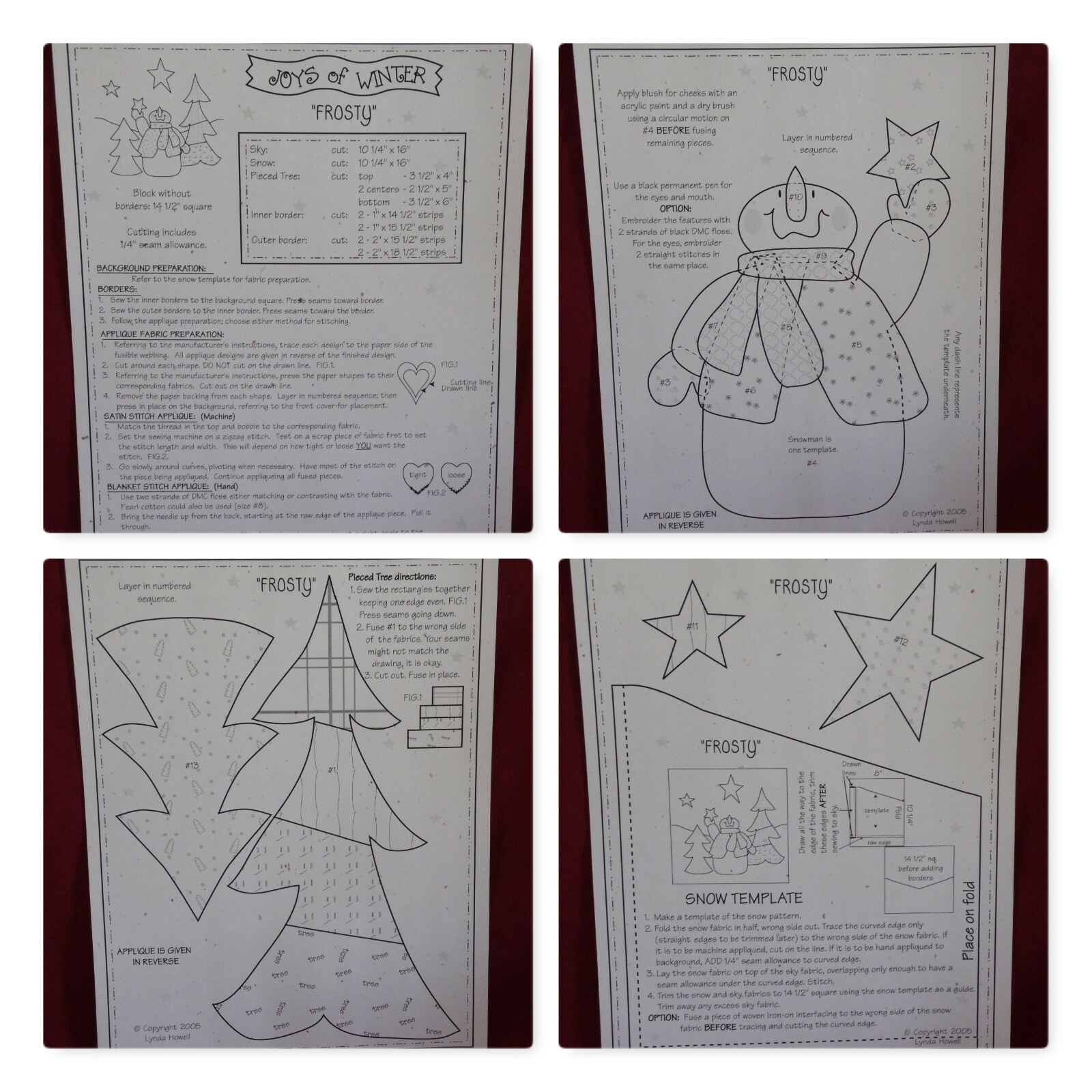 The Stitch Connection Complete BOM Quilt Pattern Set ~ Joys of Winter ...