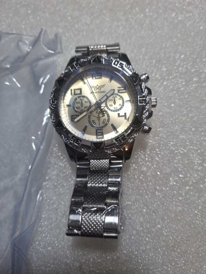 Men's Zhowe Watch with Chunky Bezel New In Packet. | eBay UK