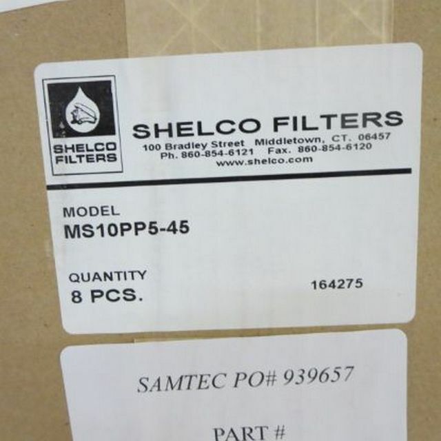 SHELCO FILTERS MS10PP5-45 MicroSentry™ MS Series Wound Filter (BOX OF 8 ...