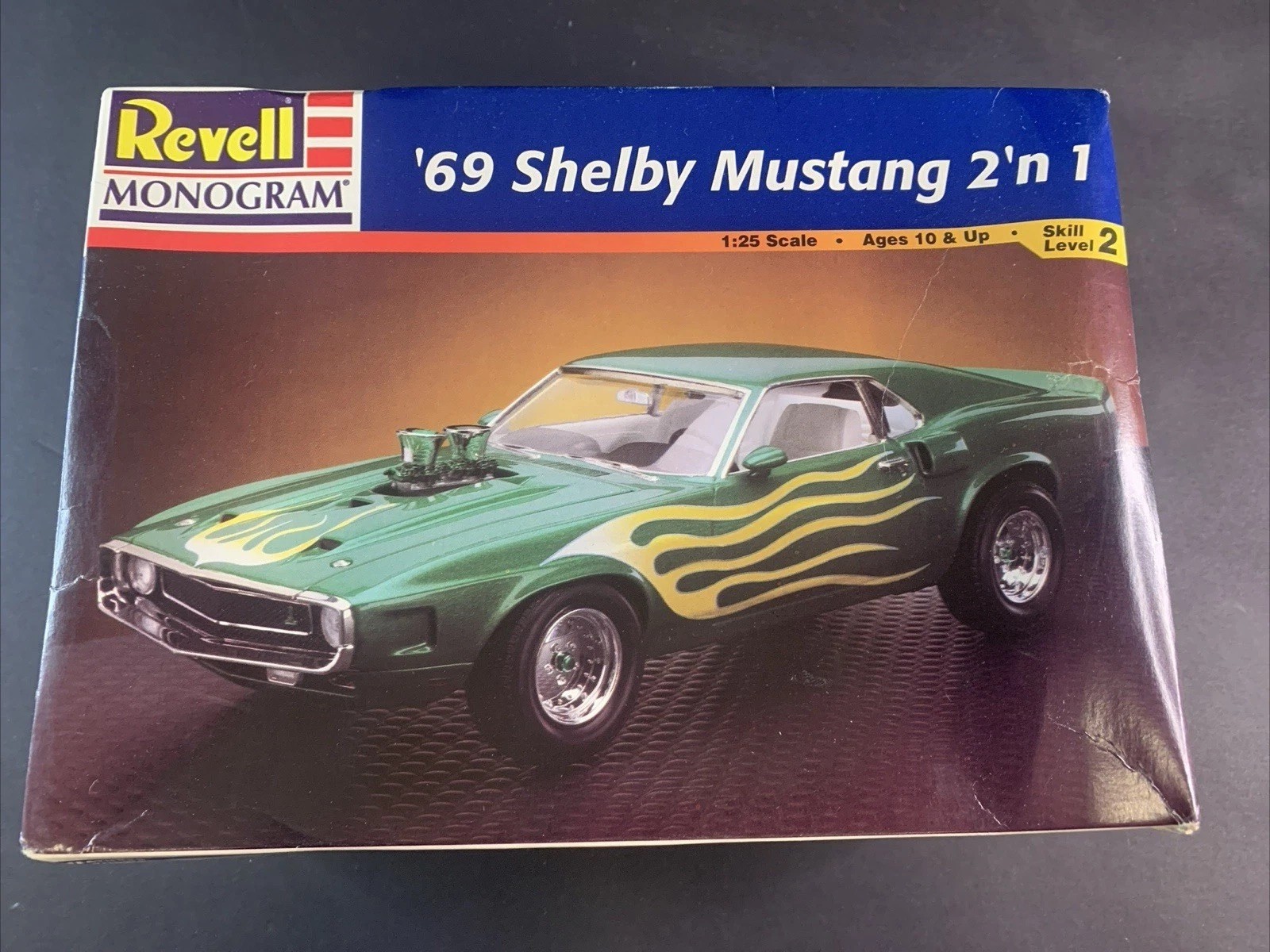 69 Shelby Mustang 2 n 1 Revell Monogram Model Kit 1/25 Scale Partially ...