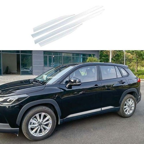 For Toyota Corolla Cross 22-2023 Chrome Steel Body Door Side Molding ...