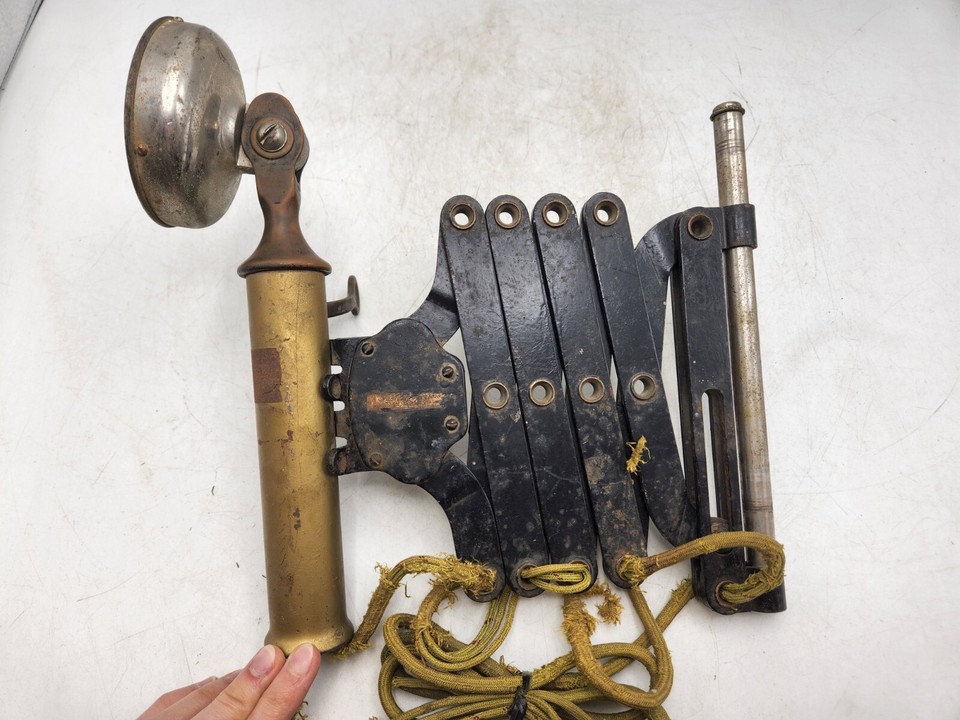 Antique/Vintage Western Electric Metal Candlestick Scissor Railroad ...