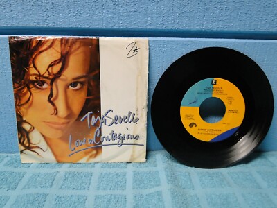 Taja Sevelle Love Is Contagious PROMO Picture Sleeve 7" 45 -EXTRA 45s ...