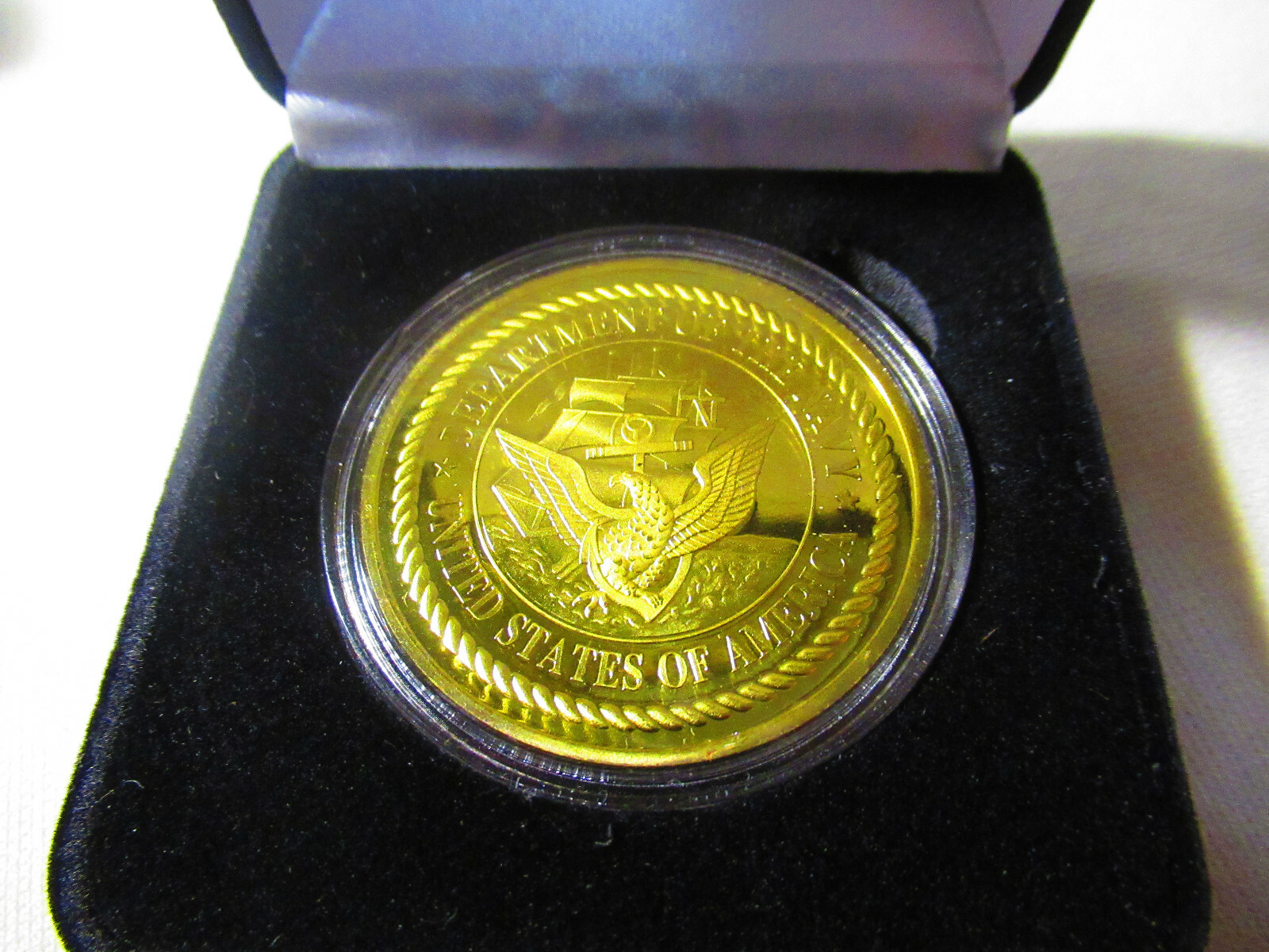 US NAVY USS ABRAHAM LINCOLN CVN-72 Challenge Coin w/ Presentation Box ...
