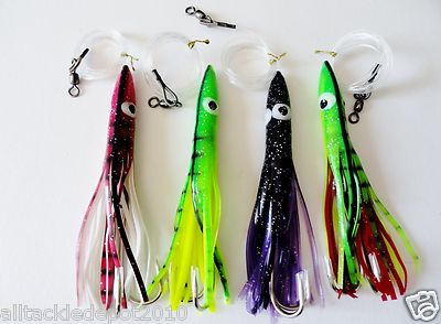 ONE (1) 6" Tuna Clone Rigged Trolling Fishing Lures | eBay