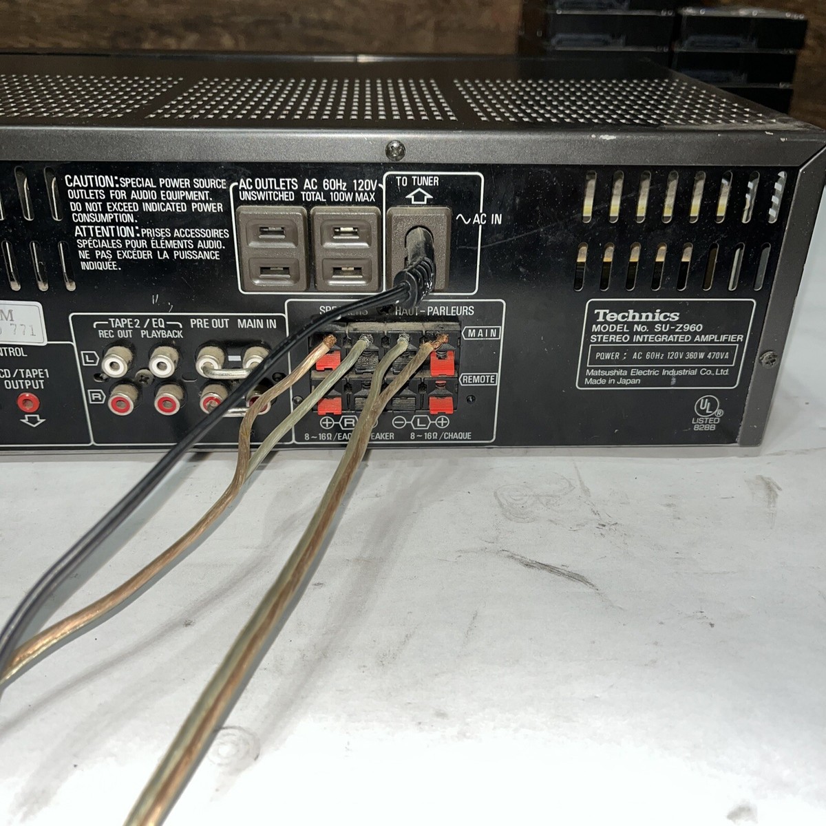 Sinus Live Maxilab 100 Technics Su9600 Amp Luxman M Technics 9600