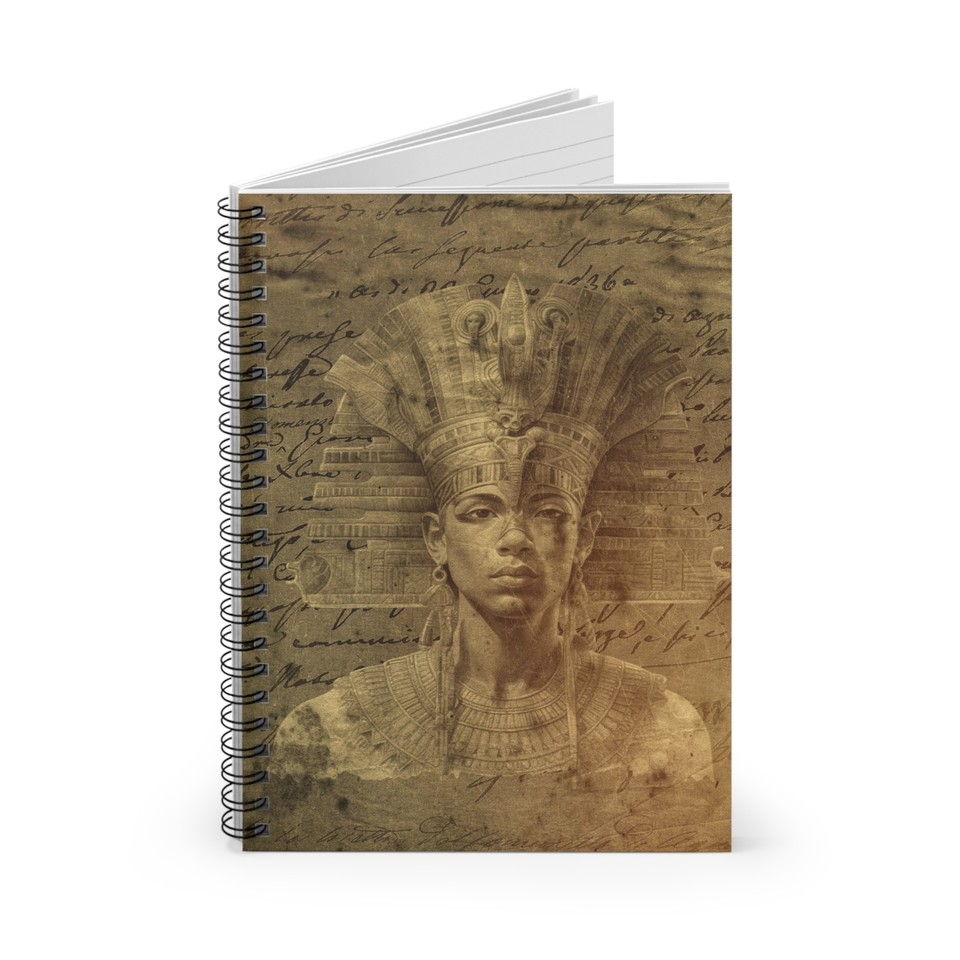 Egyptian Pharoah - Egypt Travel Diary - Spiral Notebook - Dream Journal ...