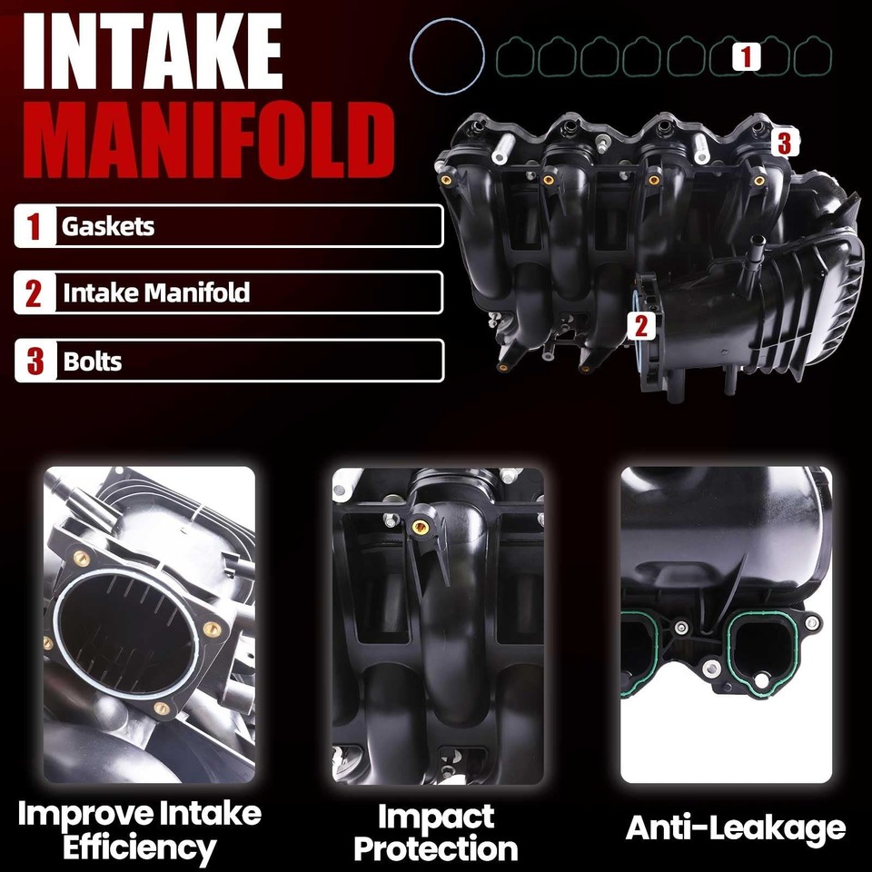 MITZONE Intake Manifold Assembly Compatible with 2010-2014 Ford F-150 ...