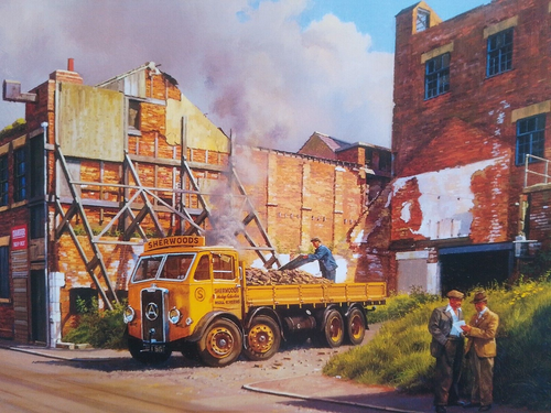 Malcolm Root print 'Sherwood's Atkinson' Lorry FRAMED | eBay