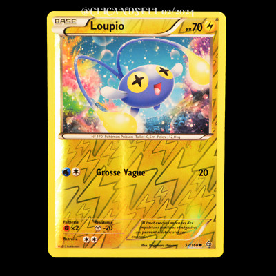 carte Pokémon 57/160 Loupio 70 PV REVERSE Série XY05 - Primo Choc | eBay