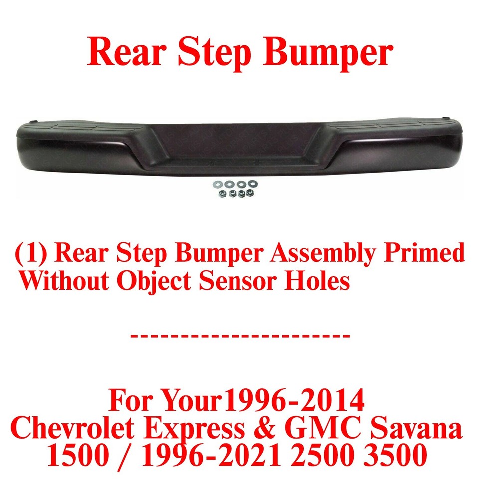 Rear Step Bumper Assembly For 1996-2014 Express & Savana 1500 / 96-21 ...