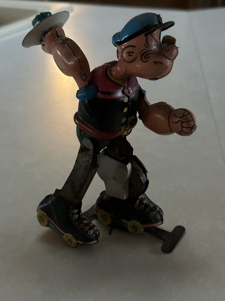 Vintage Metal Popeye Figurine 5” Wind Up Toy Very Rare! | eBay