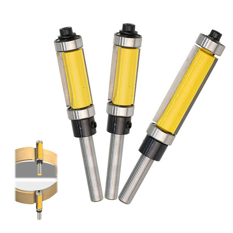 1-1/2" Flush Trim Top and Bottom Bearing Router Bit - 1/4" (6.35mm ...