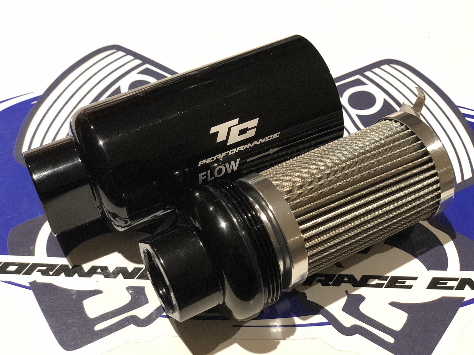 -10 40 Micron Billet Fuel Filter Suit Braided Hose Fuel System V8 E85 ...