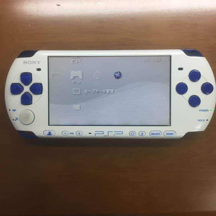 PSP Playstation Portable White / Blue (PSPJ-30018) limited rare from ...