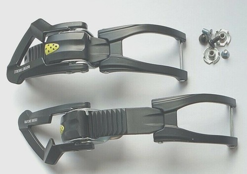 SKI BOOT REPLACEMENT ALU CLIP BUCKLE SALOMON RATCHET CUFF LARGE PAIR ...