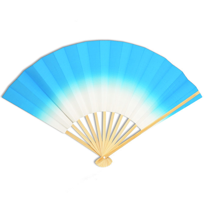 Japanese Odori Fan Geisha Dance Hand Held Sensu Folding Fan Blue, Made ...