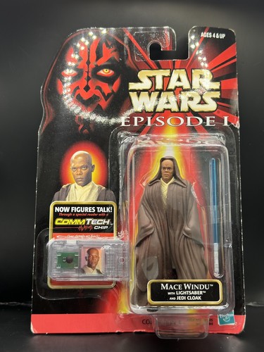 Hasbro Star Wars Mace Windu With Lightsaber And Jedi Cloak Action ...