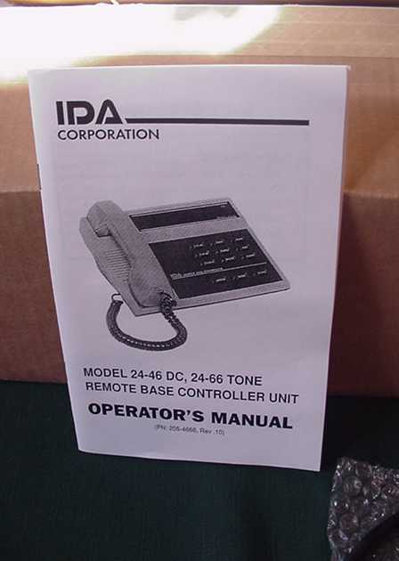 6 (SIX) NEW IDA Tone Remote Base Controller W/ HANDSET 24-66H Option ...