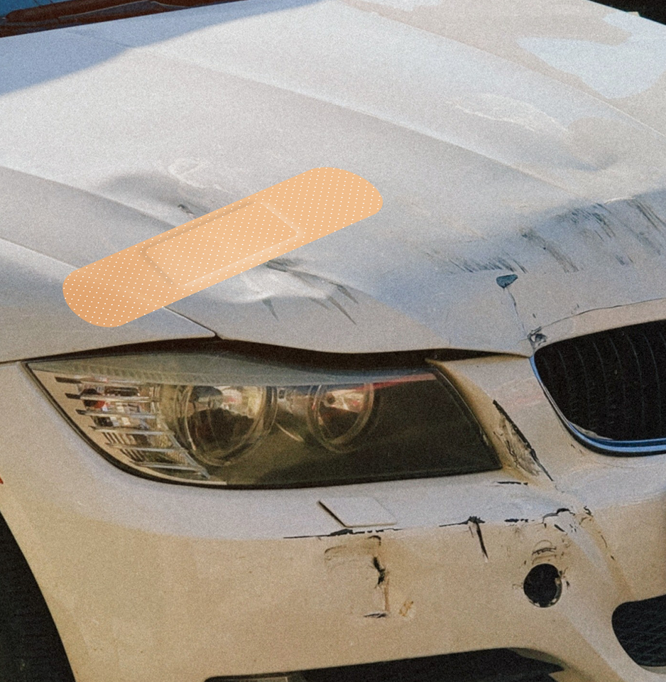 2-pack Band aid Sticker Bandage Decal Dent Ding Scratch Cover Truck Car ...