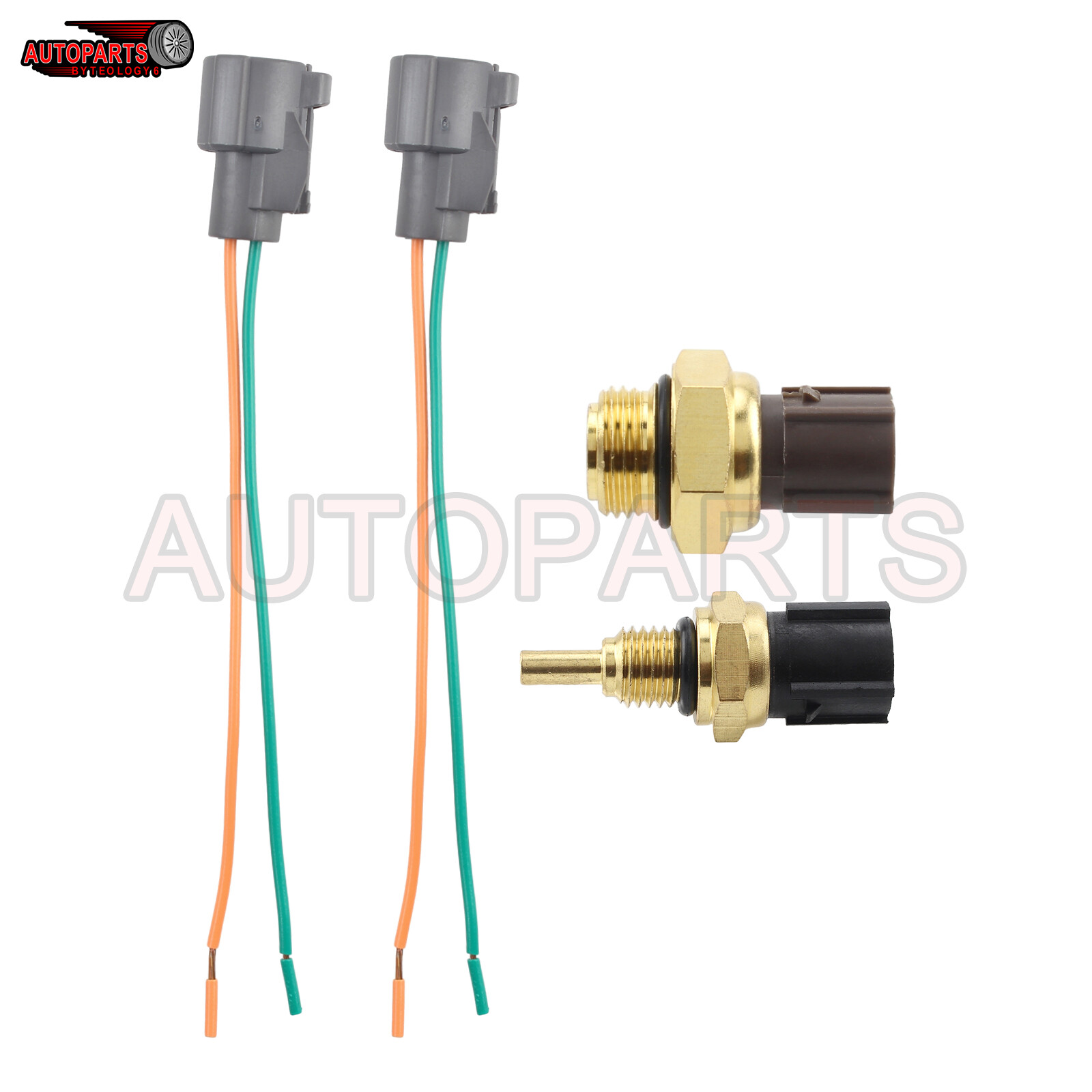 Coolant Fan Switch & Coolant Temperature Sensor+CONNECTORS For Acura ...