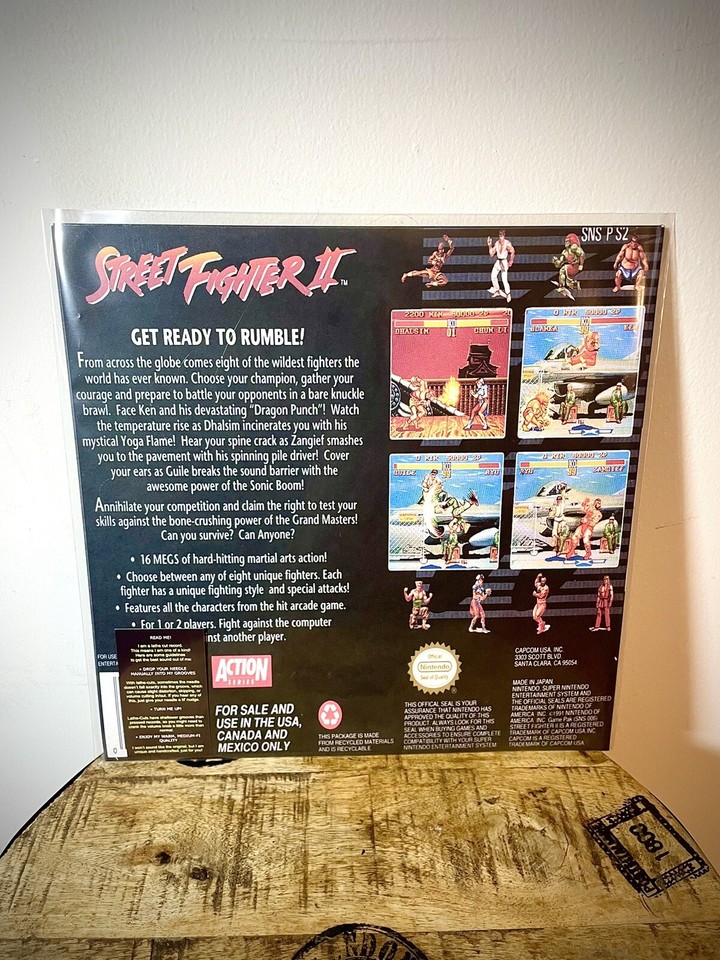 Street Fighter II Super Nintendo SNES Soundtrack Vinyl Record | eBay