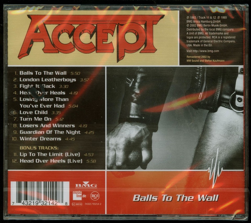 Accept Balls to The Wall CD German remaster new | eBay
