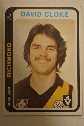 Richmond - 1979 - Scanlens Football Card - David Cloke | eBay Australia
