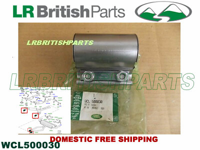 GENUINE LAND ROVER EXHAUST CLAMP LR3 LR4 SPORT RANGE ROVER DISCOVERY ...